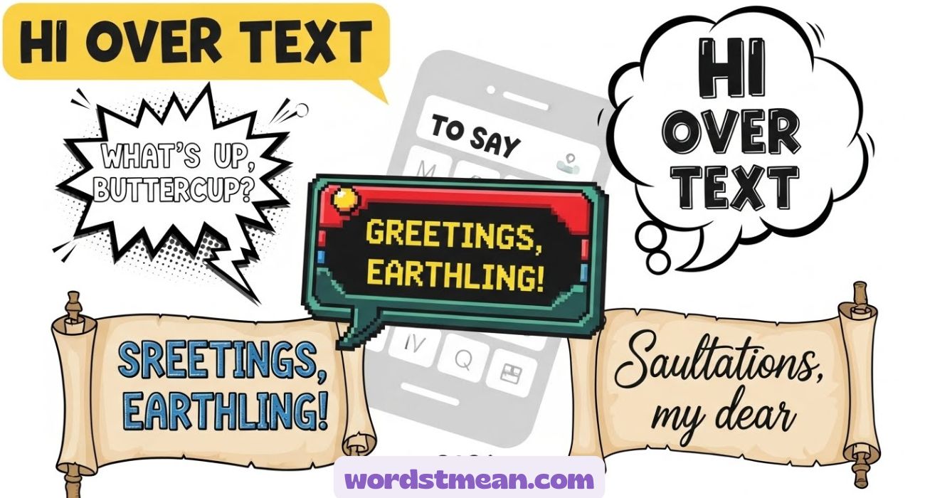 40 Funny Ways to Say "Hi Over Text" 2026