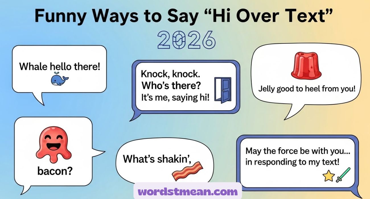 40 Funny Ways to Say "Hi Over Text" 2026