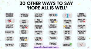 30 Other Ways to Say “Hope All Is Well”
