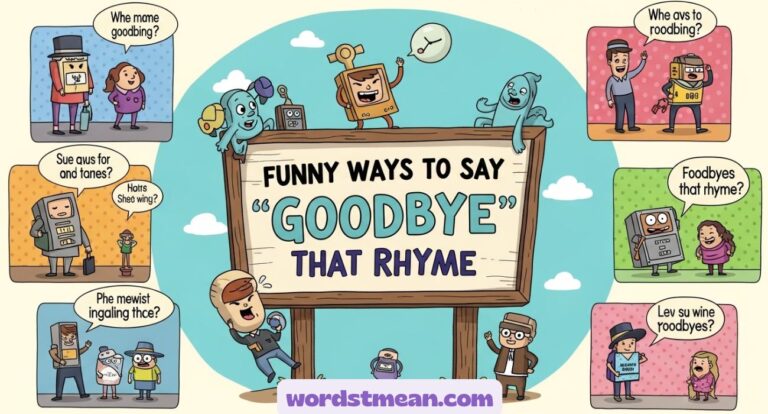 45 Funny Ways to Say “Goodbye That Rhyme”